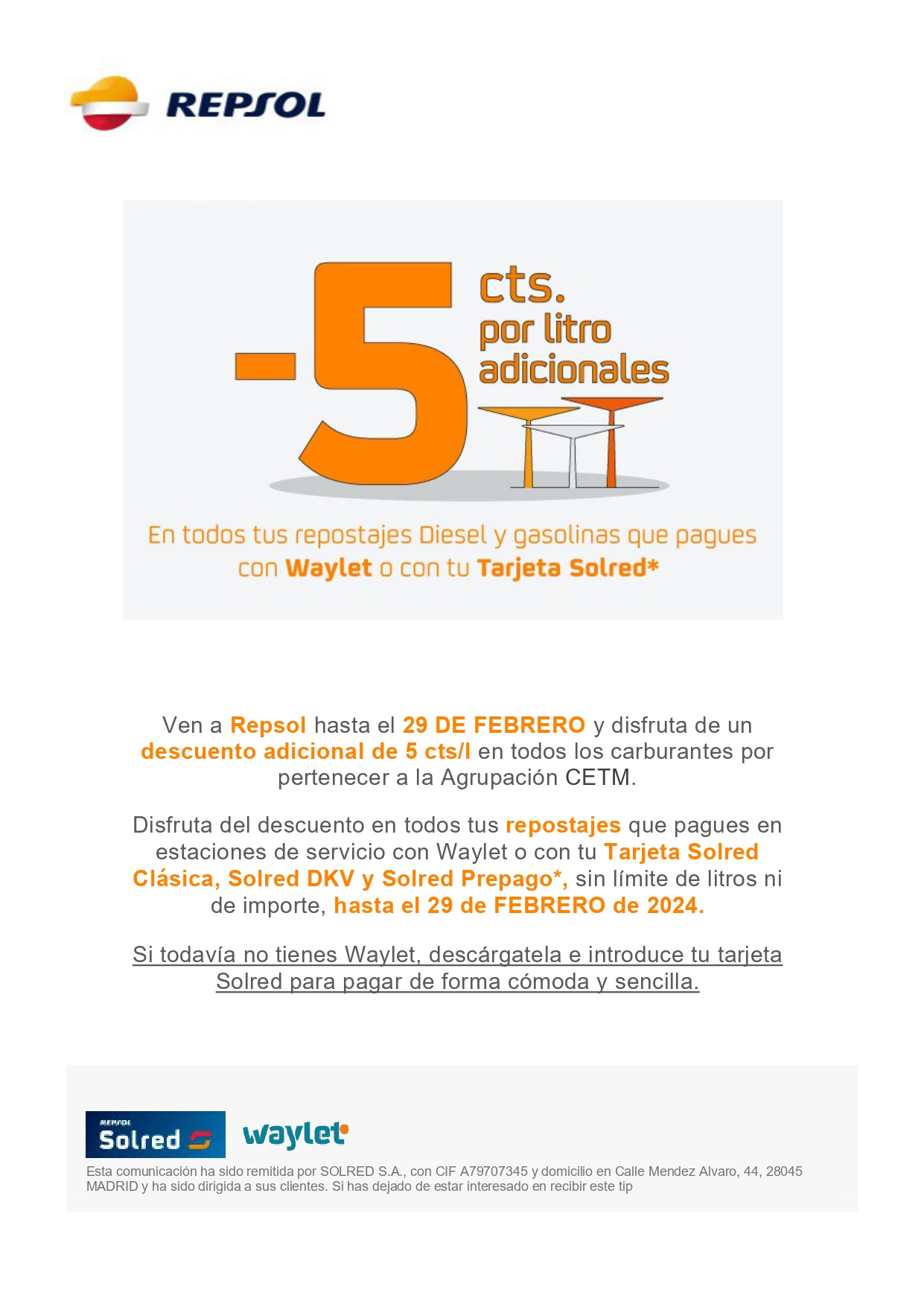 AMPLIACIÓN BENEFICIOS SOLRED – AEXCA